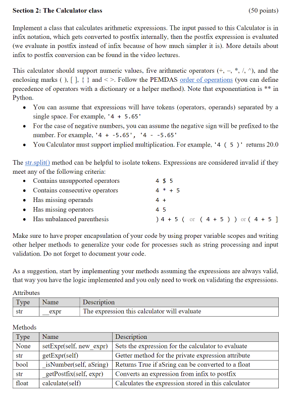 Solved Please solve the rest of the calculator class in | Chegg.com