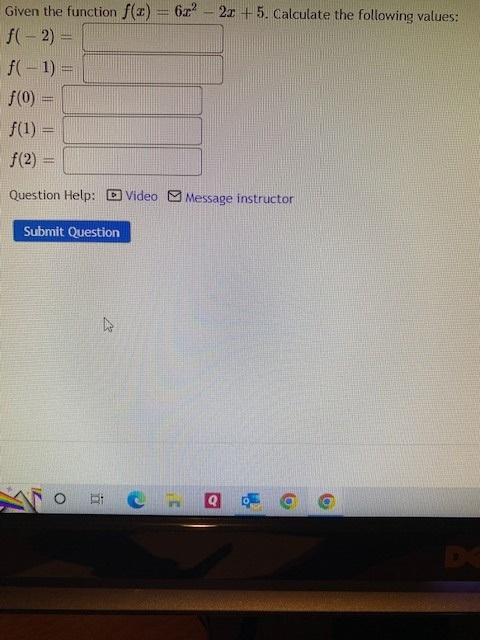 Solved Given the function f(x) P 62²22 +5. Calculate the | Chegg.com
