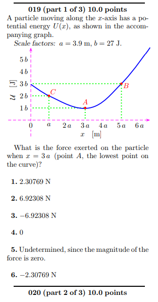 Solved 019 (part 1 of 3) 10.0 points A particle moving along | Chegg.com