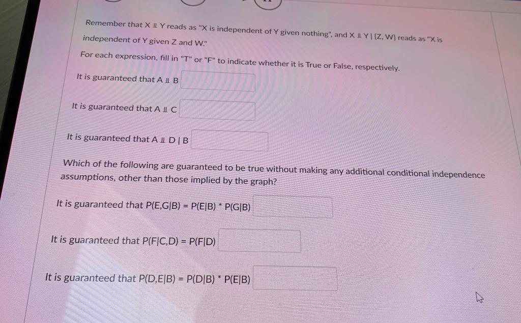 Solved Consider the Bayes' Net given below. Remember that \( | Chegg.com