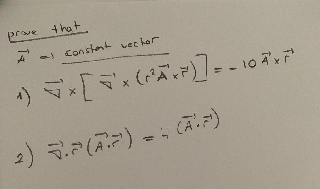 Solved prove that constant vector 1) Ex[5x (p?Āx7)] = - 1o | Chegg.com