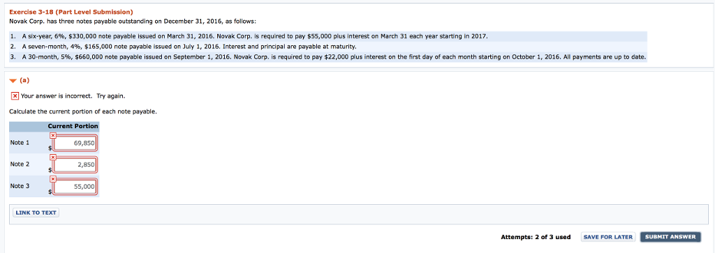 Solved Exercise 3-18 (Part Level Submission) Novak Corp. has | Chegg.com