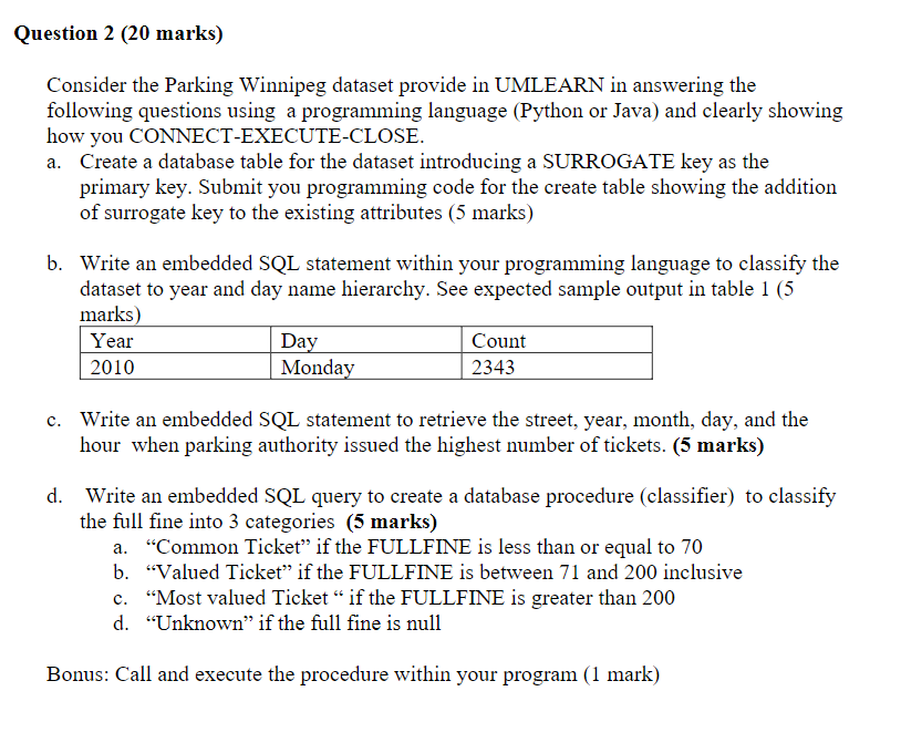 Solved C Write An Embedded Sql Statement To Retrieve The 9484