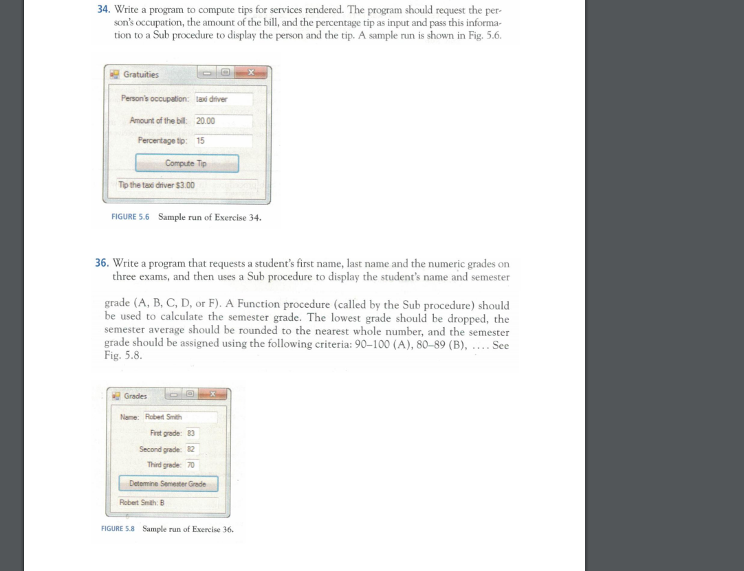 Solved 34. Write a program to compute tips for services | Chegg.com