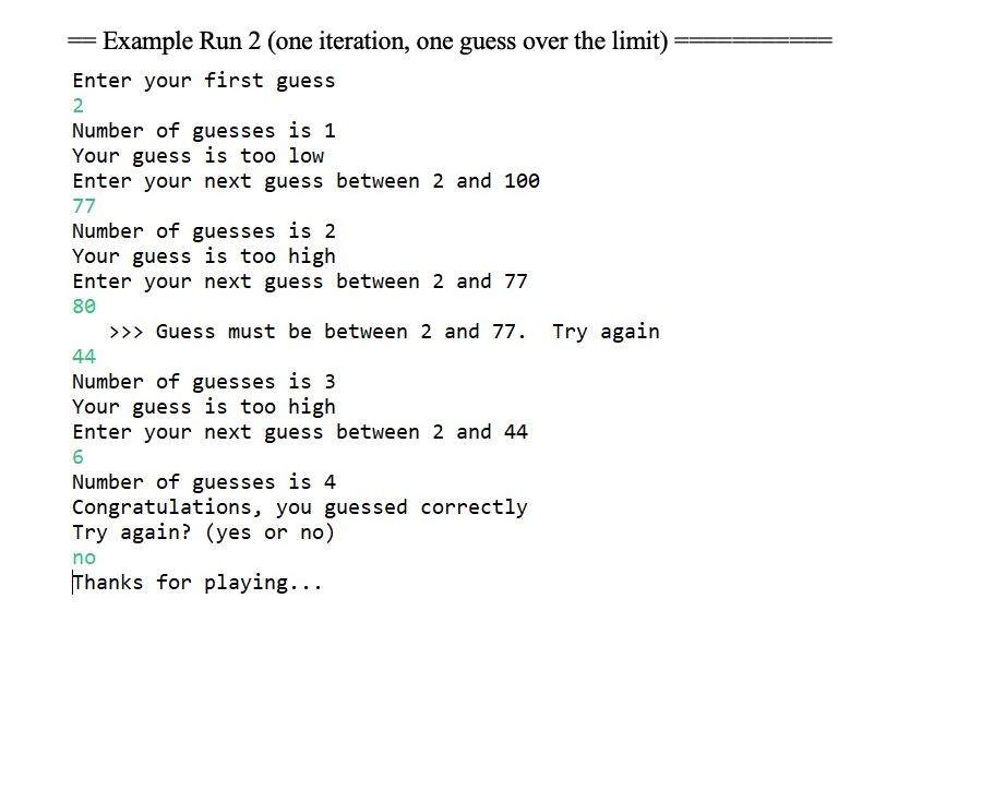 Solved Assignment #2 Random Number Guesser Assignment | Chegg.com
