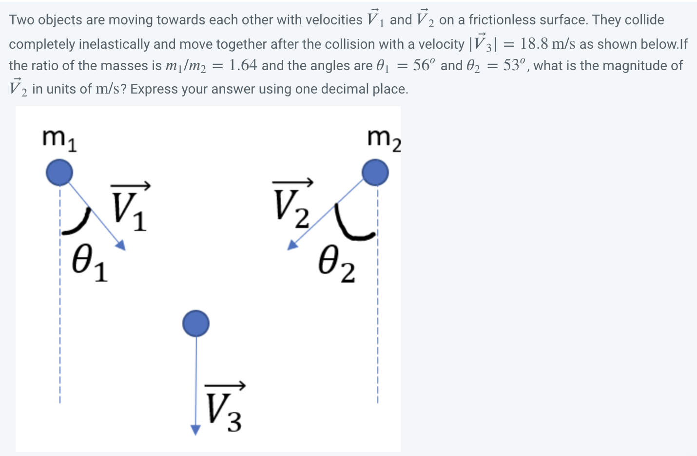 Solved == Two objects are moving towards each other with | Chegg.com