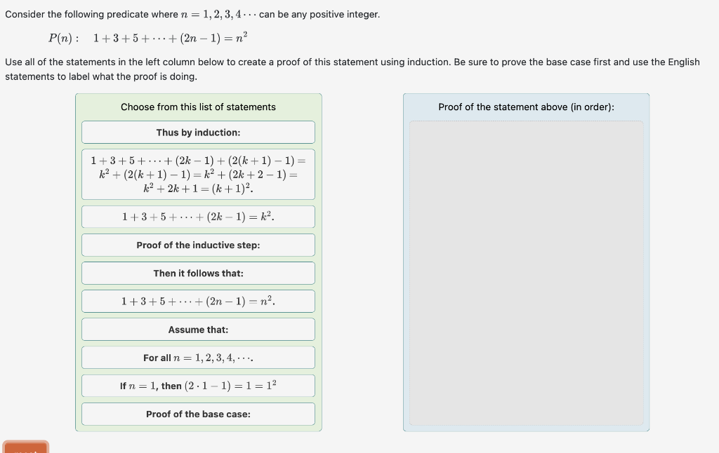 Solved Consider the following predicate where n=1,2,3,4⋯ can | Chegg.com