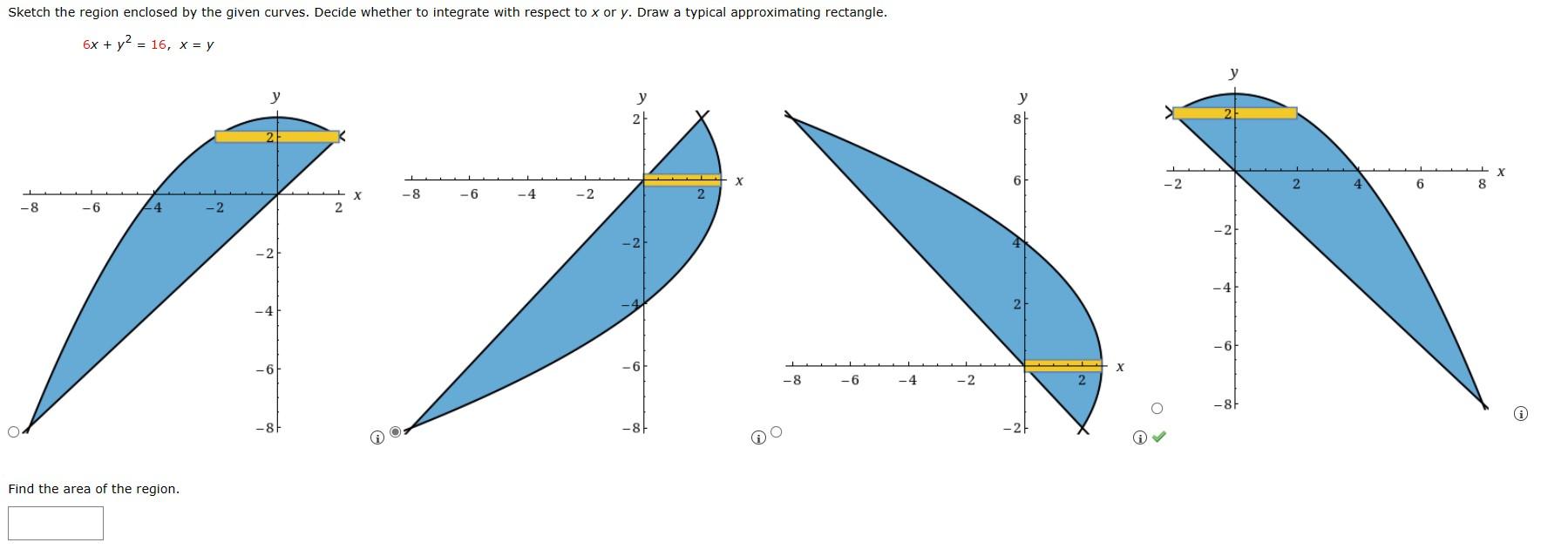 Solved Sketch the region enclosed by the given curves. | Chegg.com