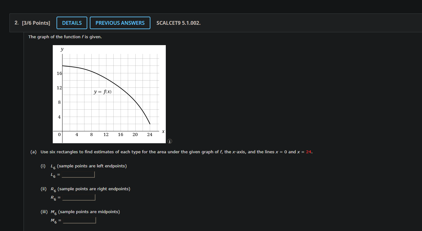 Solved 2. [3/6 Points] DETAILS PREVIOUS ANSWERS SCALCET9 | Chegg.com