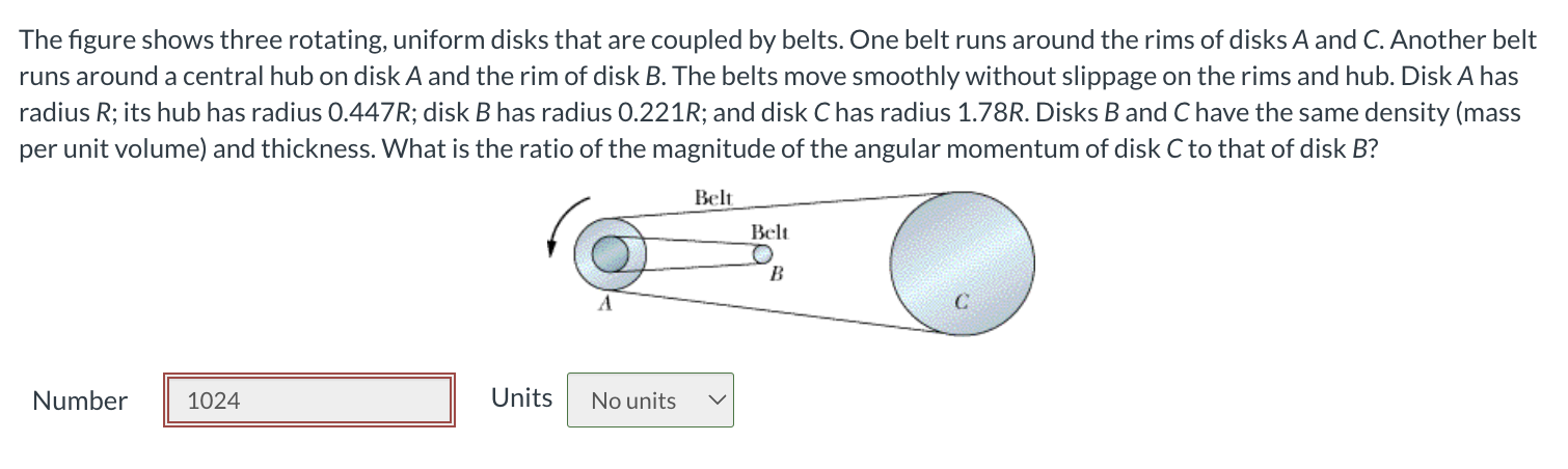 The figure shows three rotating, uniform disks that | Chegg.com
