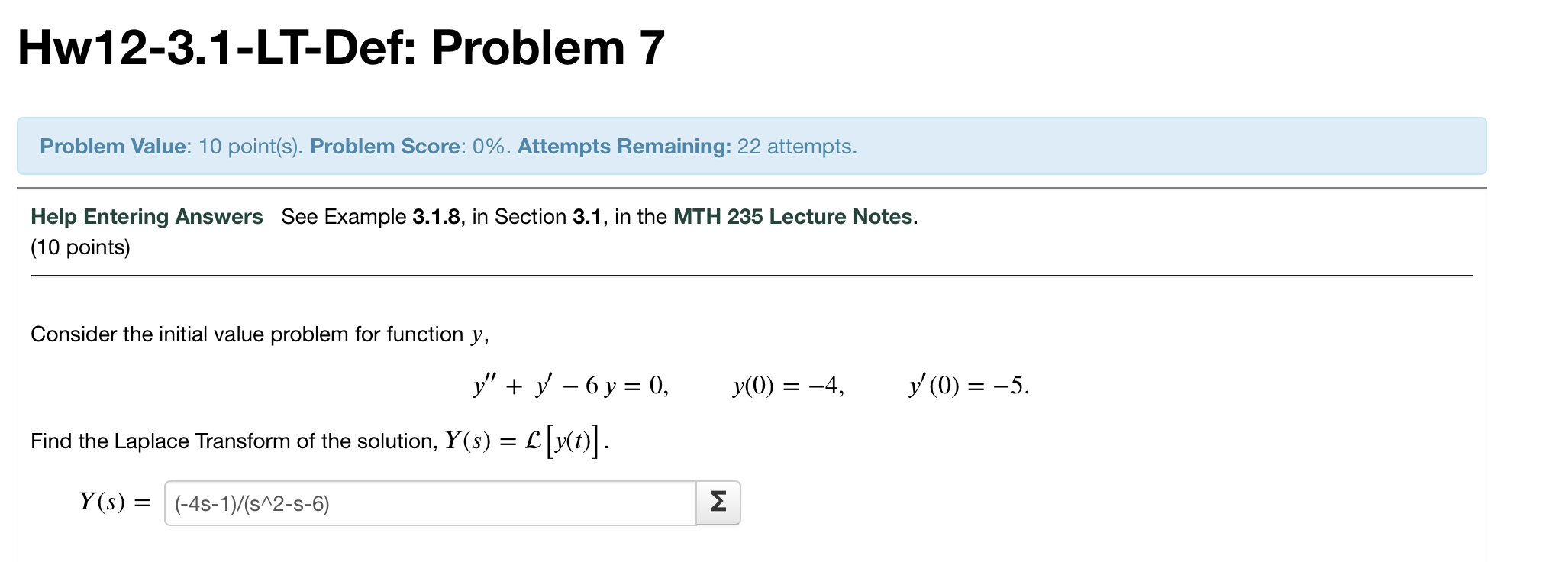 Solved Hw12-3.1-LT-Def: Problem 7 Problem Value: 10 | Chegg.com