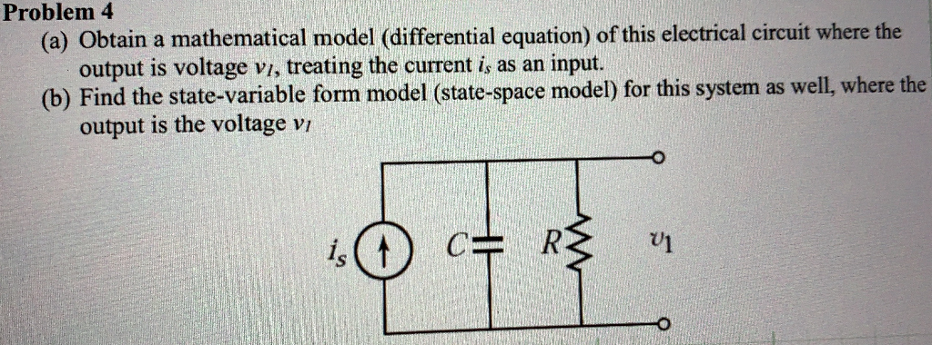 Solved Problem 4 (a) Obtain a mathematical model | Chegg.com