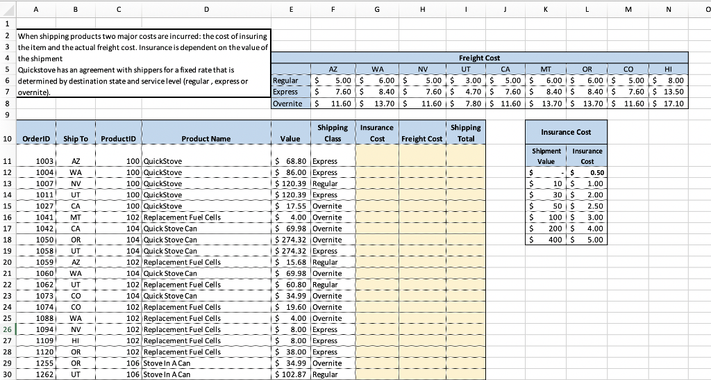 Solved Use the VLOOKUP function in cell G11 to determine the | Chegg.com