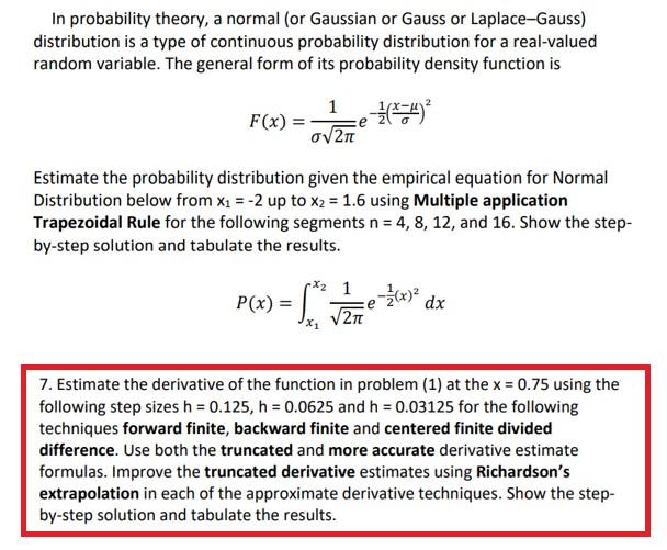 In probability theory, a normal (or Gaussian or Gauss | Chegg.com