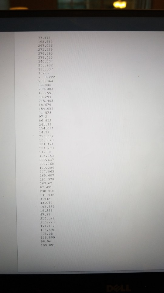 Solved Goals: Reading data from file, using arrays and | Chegg.com