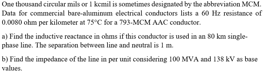 Solved One thousand circular mils or 1 komil is sometimes | Chegg.com