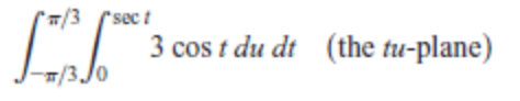 Solved 3 cos t du dt (the tu-plane) 0 | Chegg.com