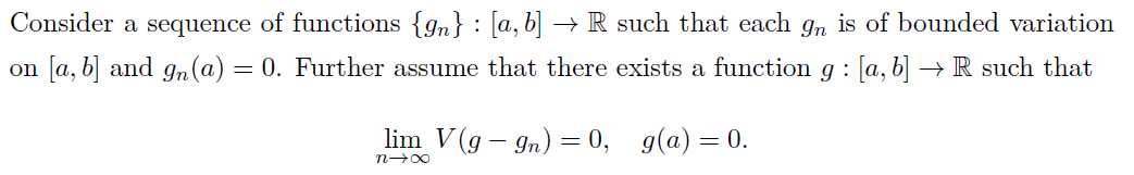 Solved Consider a sequence of functions {9n} : [a, b] → R | Chegg.com