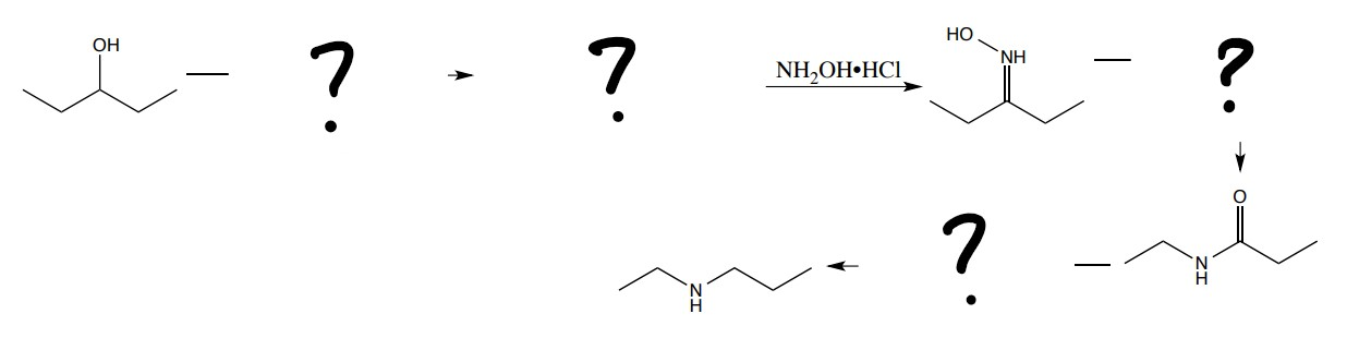 Solved НО ОН NH,OH·HCI - ? ? ? като. І - ? | Chegg.com