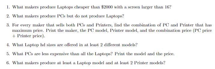 Please Draw relational algebra query execution trees | Chegg.com