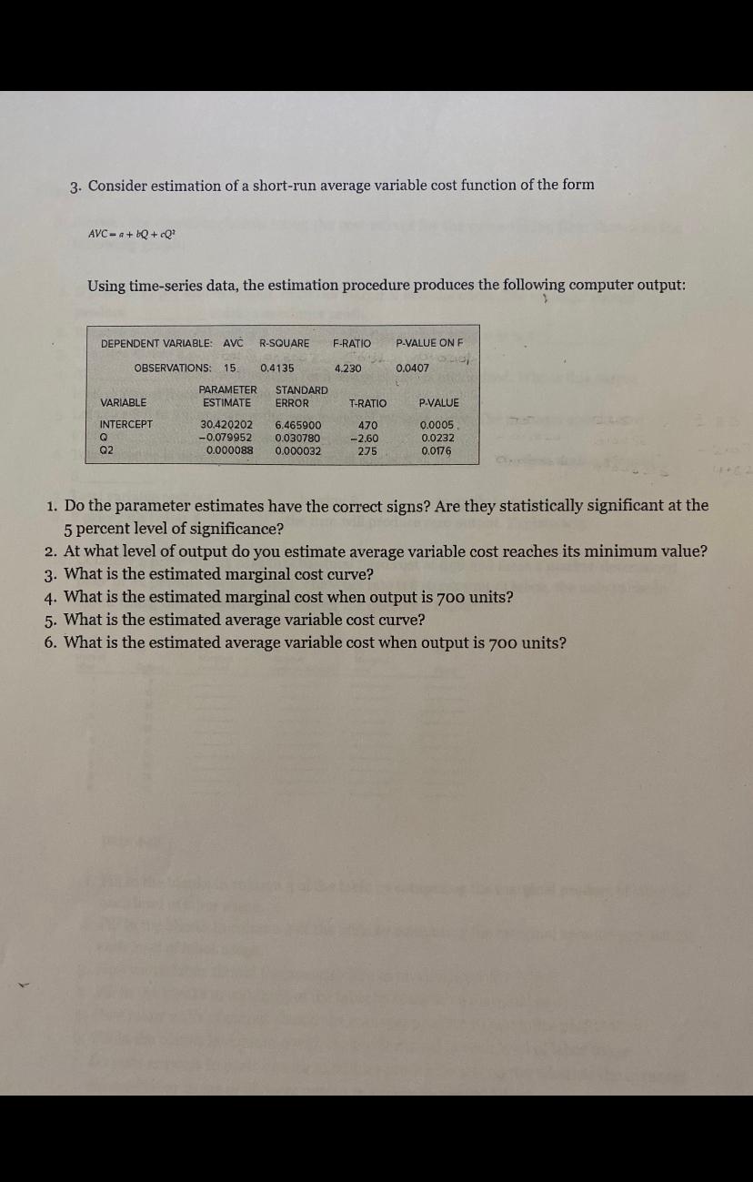 Solved 3. Consider estimation of a short-run average | Chegg.com