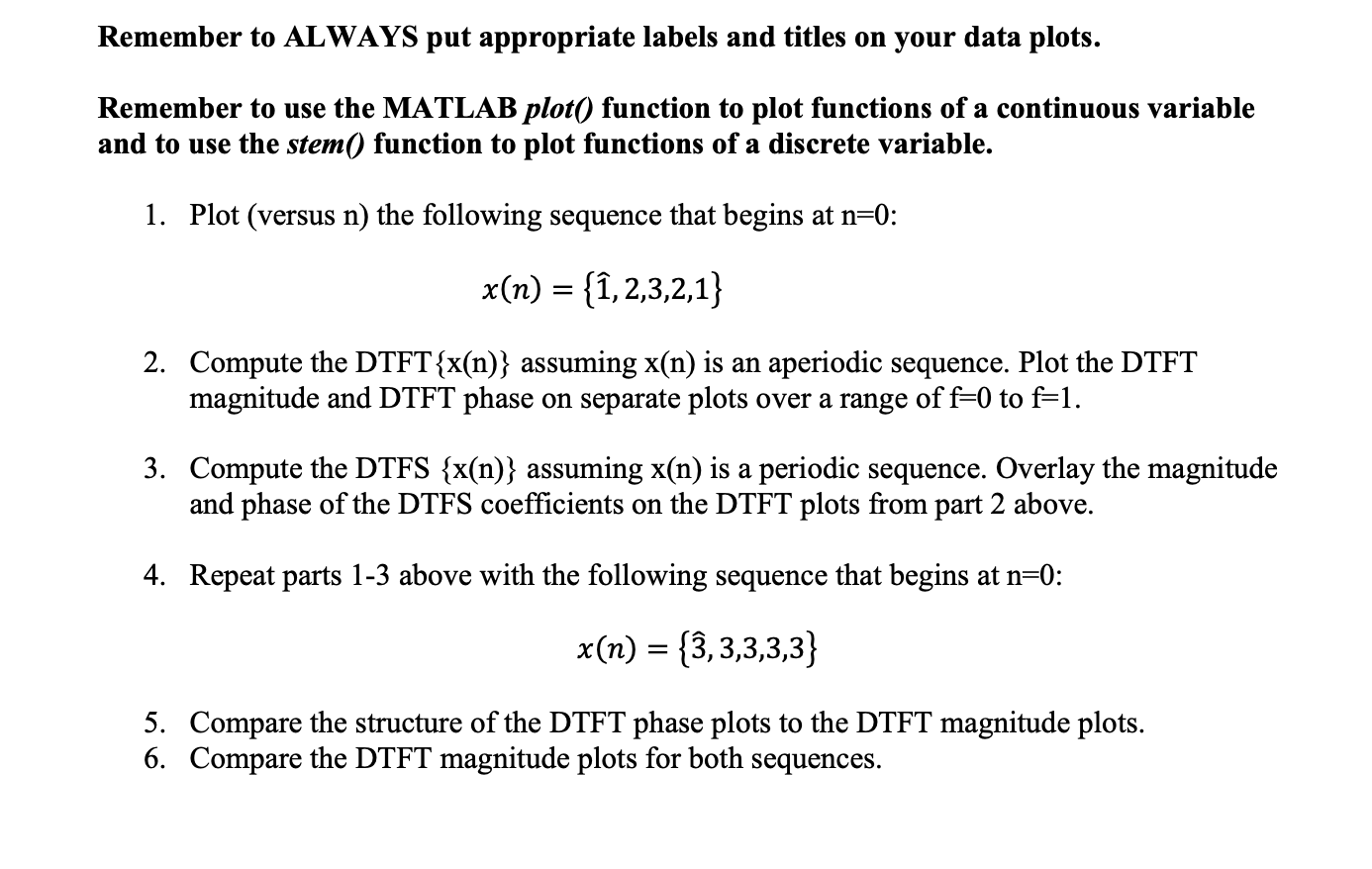 Solved Remember to ALWAYS put appropriate labels and titles | Chegg.com