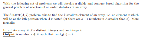 Solved With the following set of problems we will develop a | Chegg.com