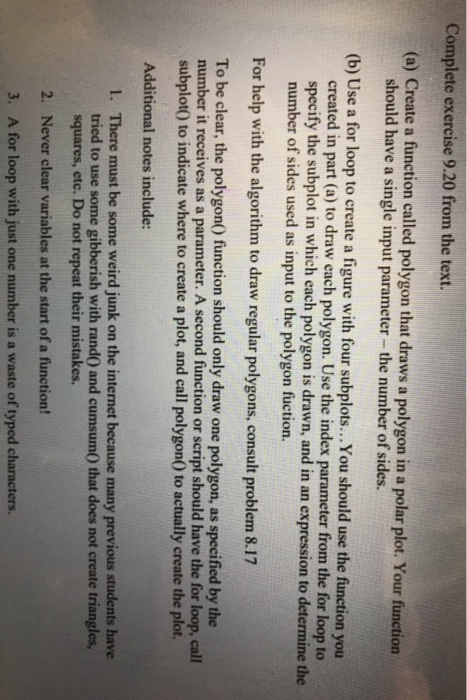 Solved Complete Exercise 920 From The Text A Create A