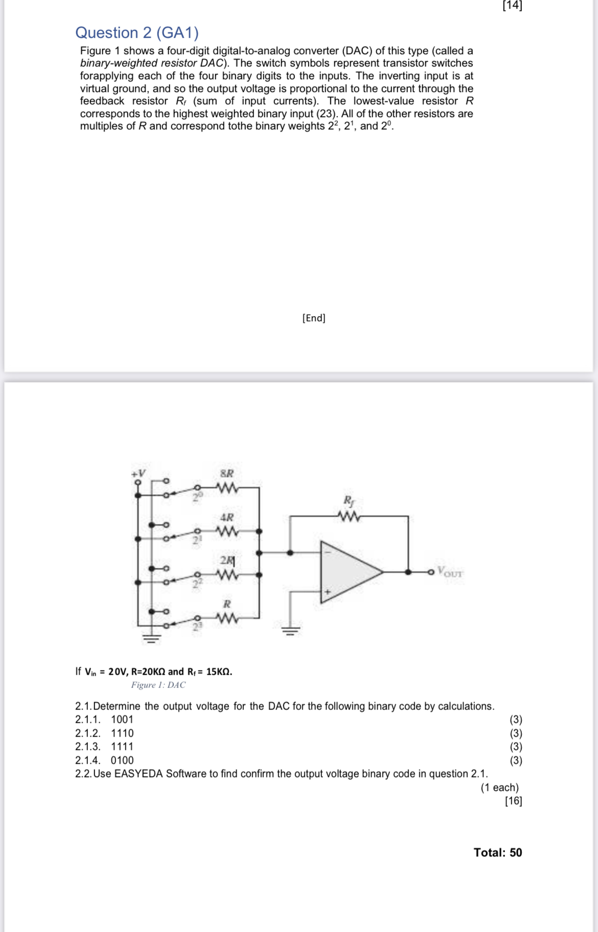 Solved Question 2 (GA1) Figure 1 shows a four-digit | Chegg.com