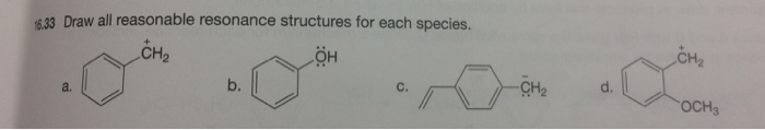 Solved Draw all reasonable resonance structures for each | Chegg.com