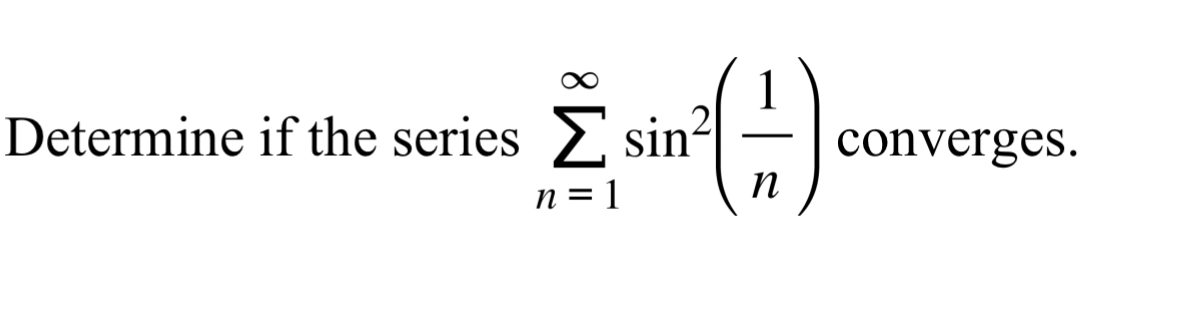 Solved Determine if the series | Chegg.com