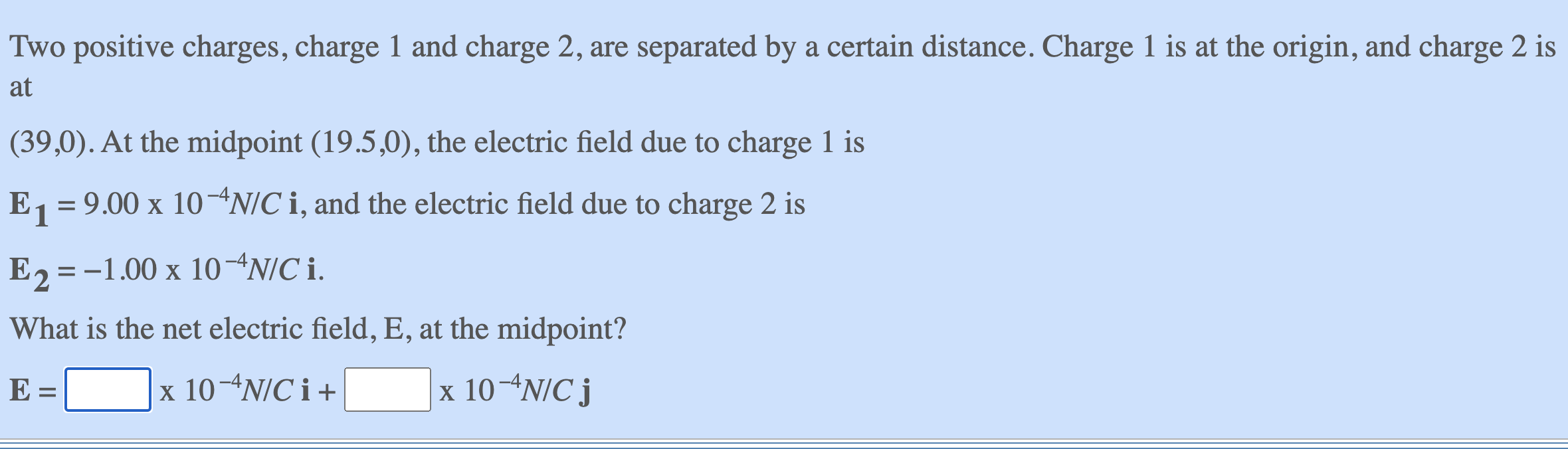 Solved Two positive charges, charge 1 and charge 2 , are | Chegg.com