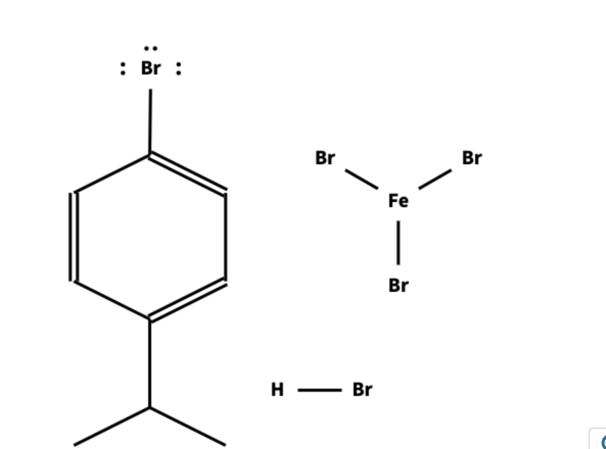 Solved : Br : Br Br Fe Br H-Br For the final two steps of | Chegg.com