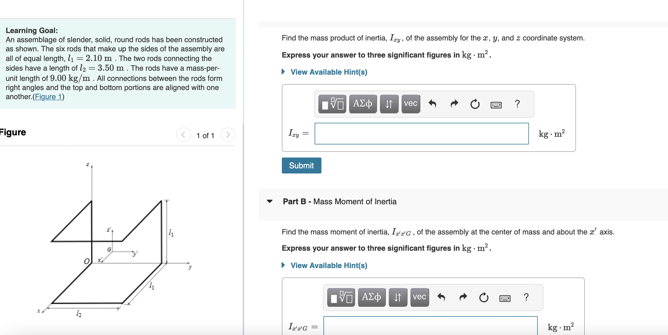 An assemblage of slender, solid, round rods has been | Chegg.com