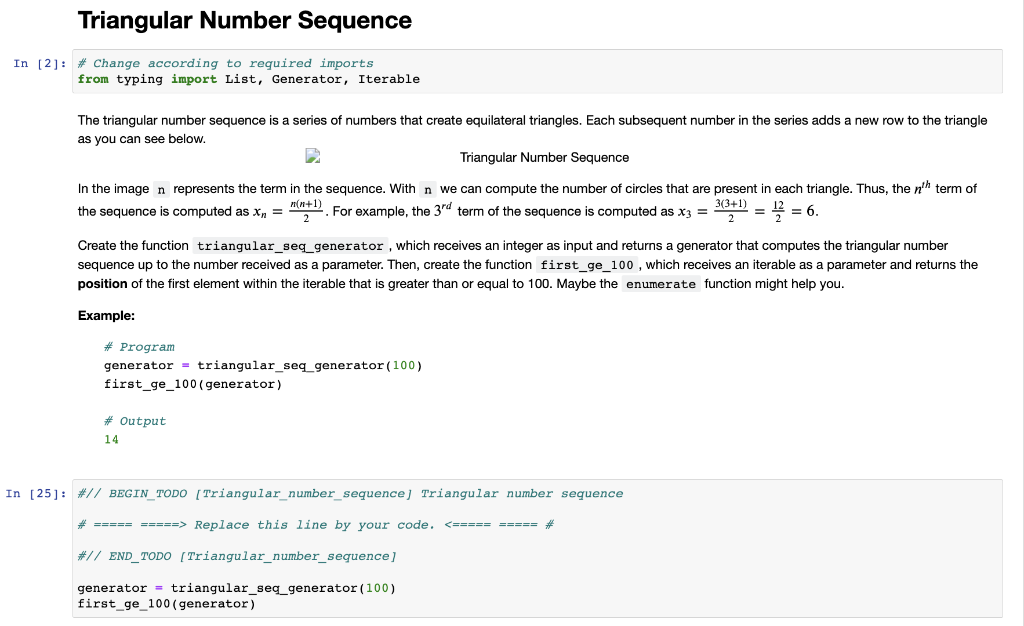Solved The triangular number sequence is a series of numbers | Chegg.com Solved The triangular number sequence is a series of numbers | Chegg.com