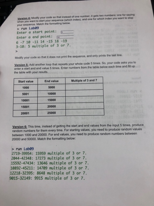 Solved Below, you will be asked to write a prog modify the | Chegg.com