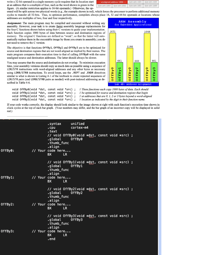 write a 32-bit operand in a single memory cycle | Chegg.com