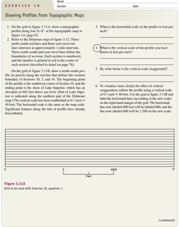 Solved 4. What is the vertical scale of the profile you have | Chegg.com