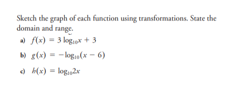 Solved Sketch the graph of each function using | Chegg.com