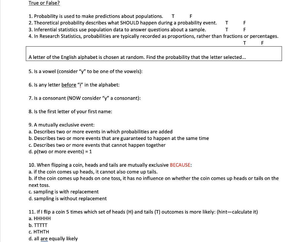 Solved 1. Probability is used to make predictions about | Chegg.com