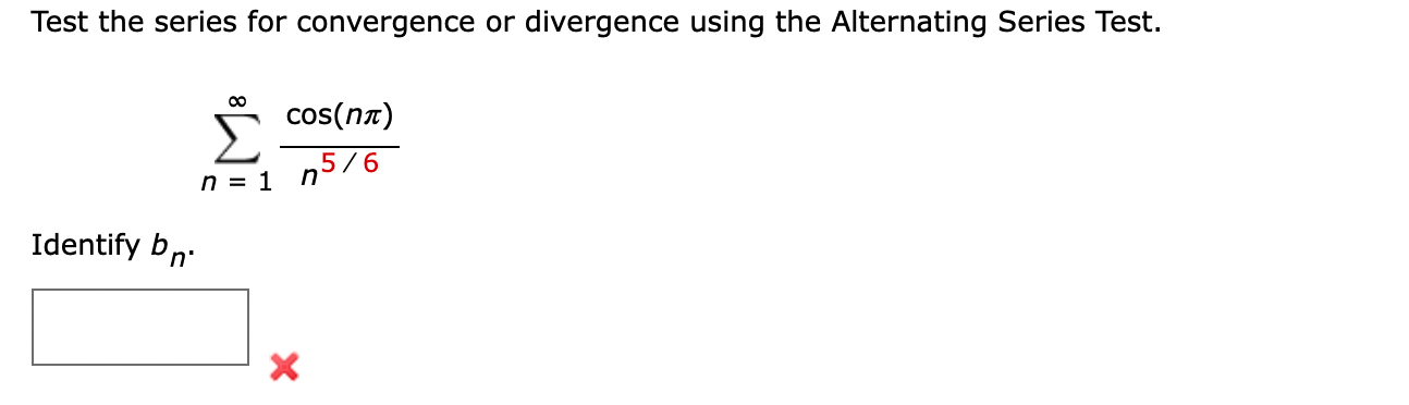 Solved Test the series for convergence or divergence using | Chegg.com