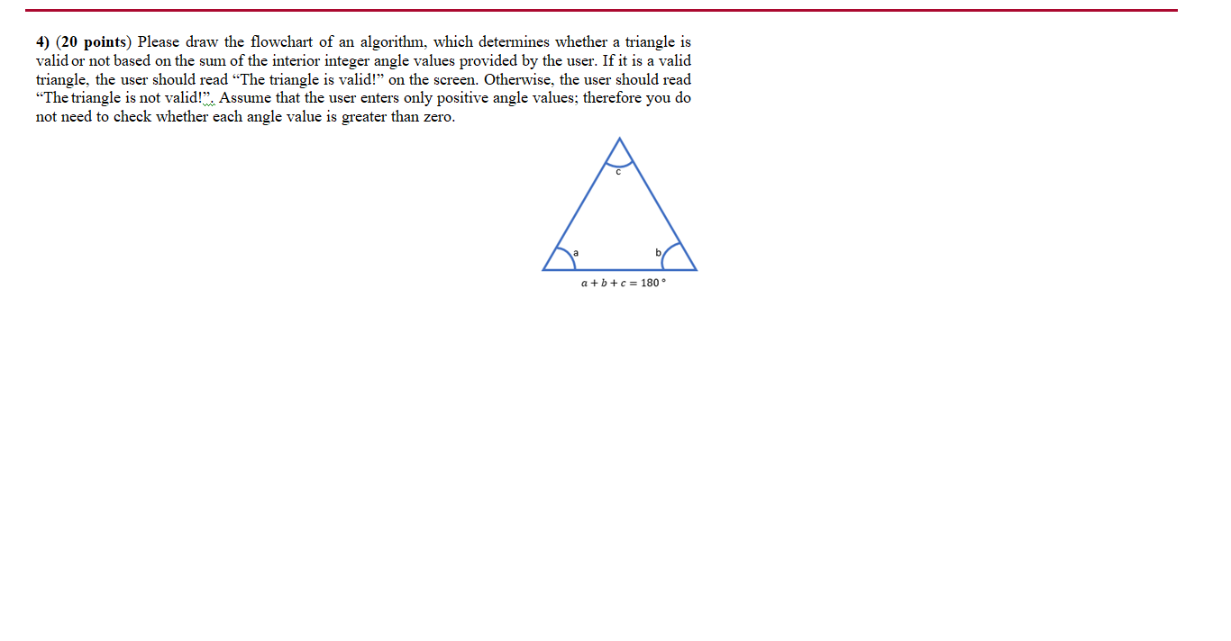 Solved 4) (20 points) Please draw the flowchart of an | Chegg.com