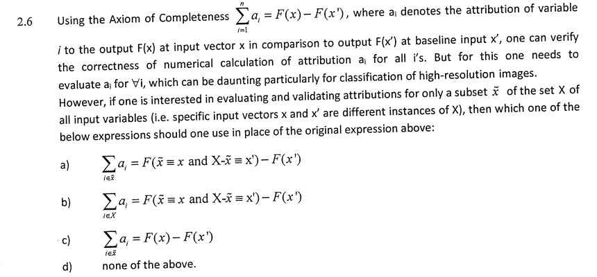 Solved 2.6 ﻿Using the Axiom of Completeness | Chegg.com