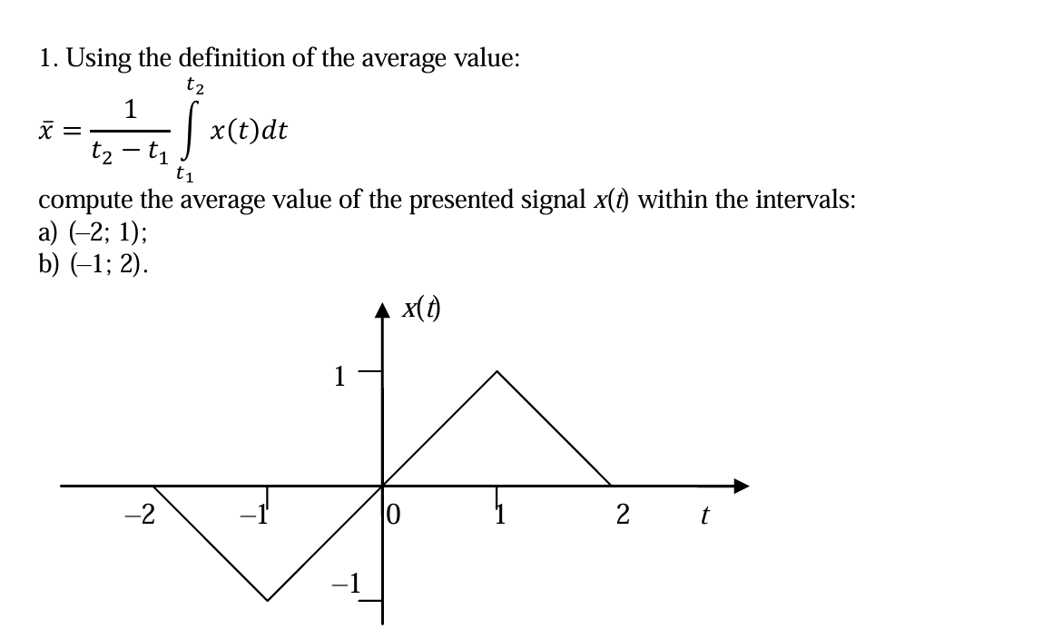 Solved Using the definition of ﻿the average | Chegg.com