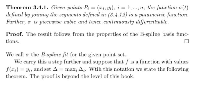 Theorem 3.4.1. Given points Pi = (Xi,Vi),-1, , n, the | Chegg.com