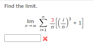 Solved Find the limit. lim n→∞ | Chegg.com