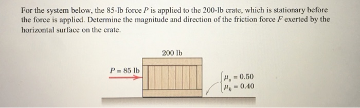 Solved For the system below, the 85-lb force P is applied to | Chegg.com Solved For the system below, the 85-lb force P is applied to | Chegg.com