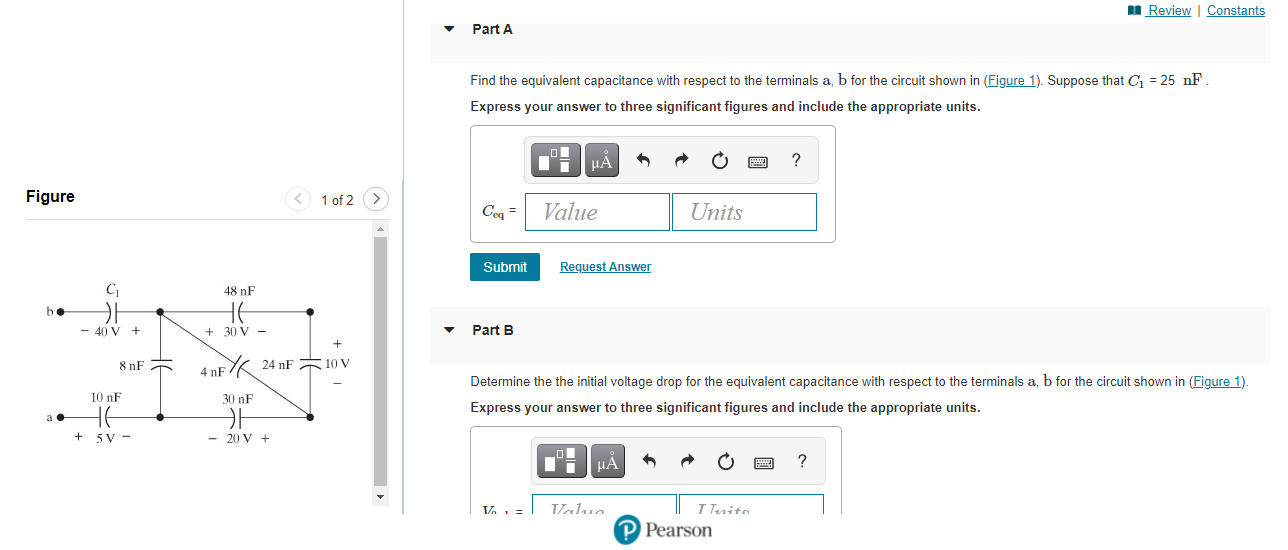 Solved Review | Constants Part A Find the equivalent | Chegg.com