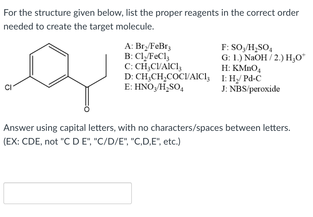 Solved For the structure given below, list the proper | Chegg.com