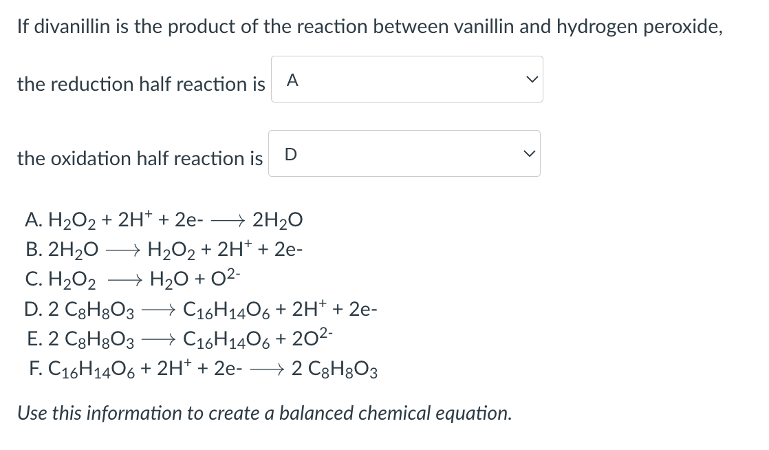 Solved If divanillin is the product of the reaction between | Chegg.com